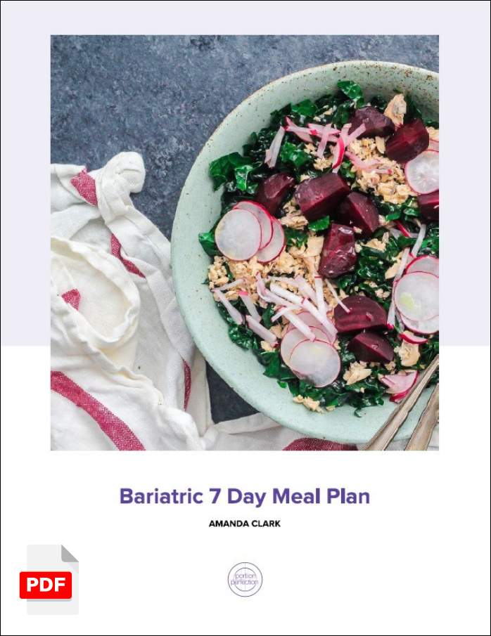Bariatric 7 Day Meal Plan E-BOOK Download | Great Ideas in Nutrition
